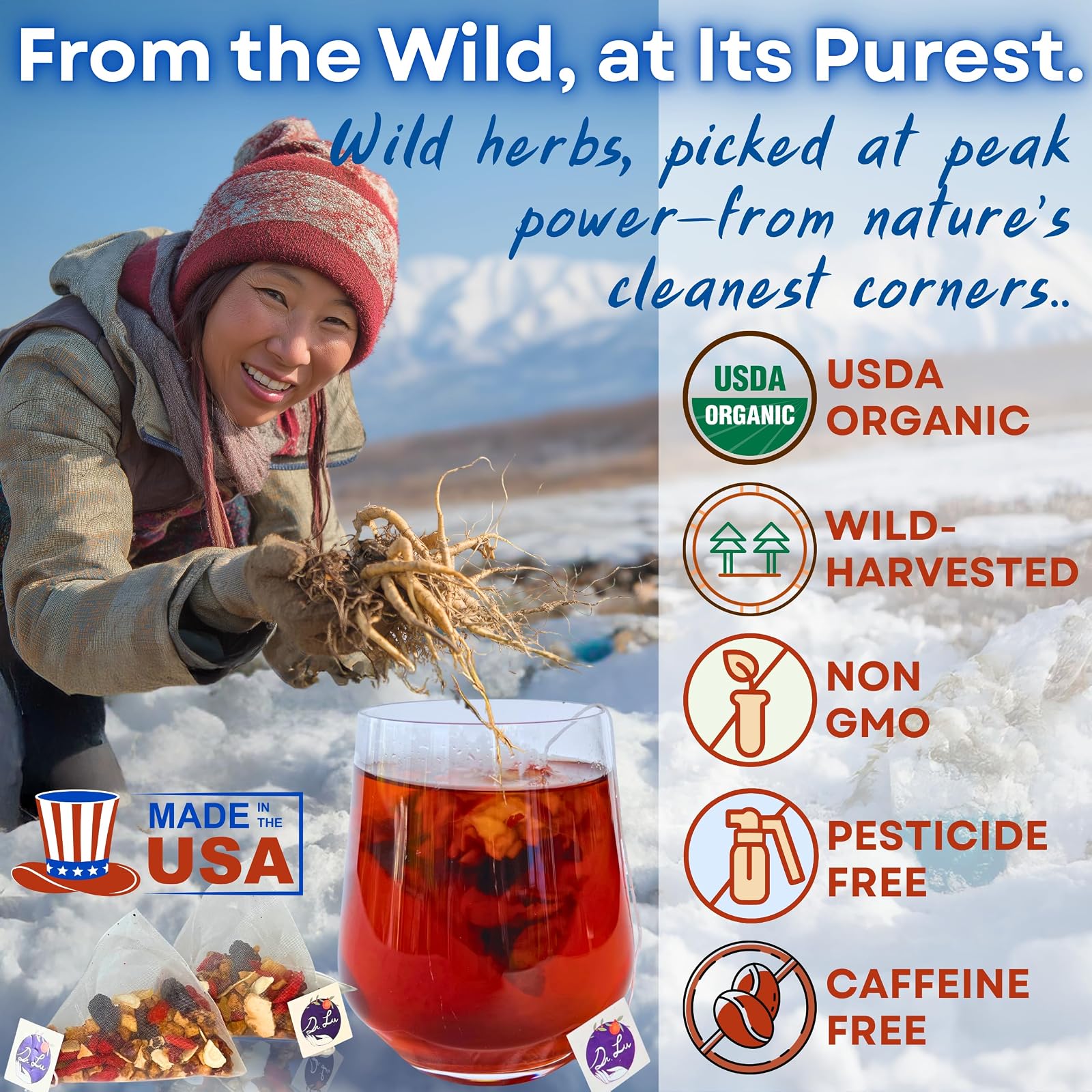 five treasures ginseng tea benefits
