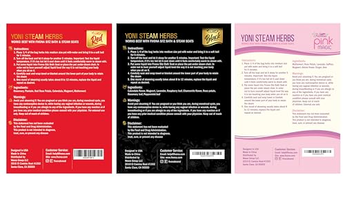 FIVONA organic yoni steam ingredients