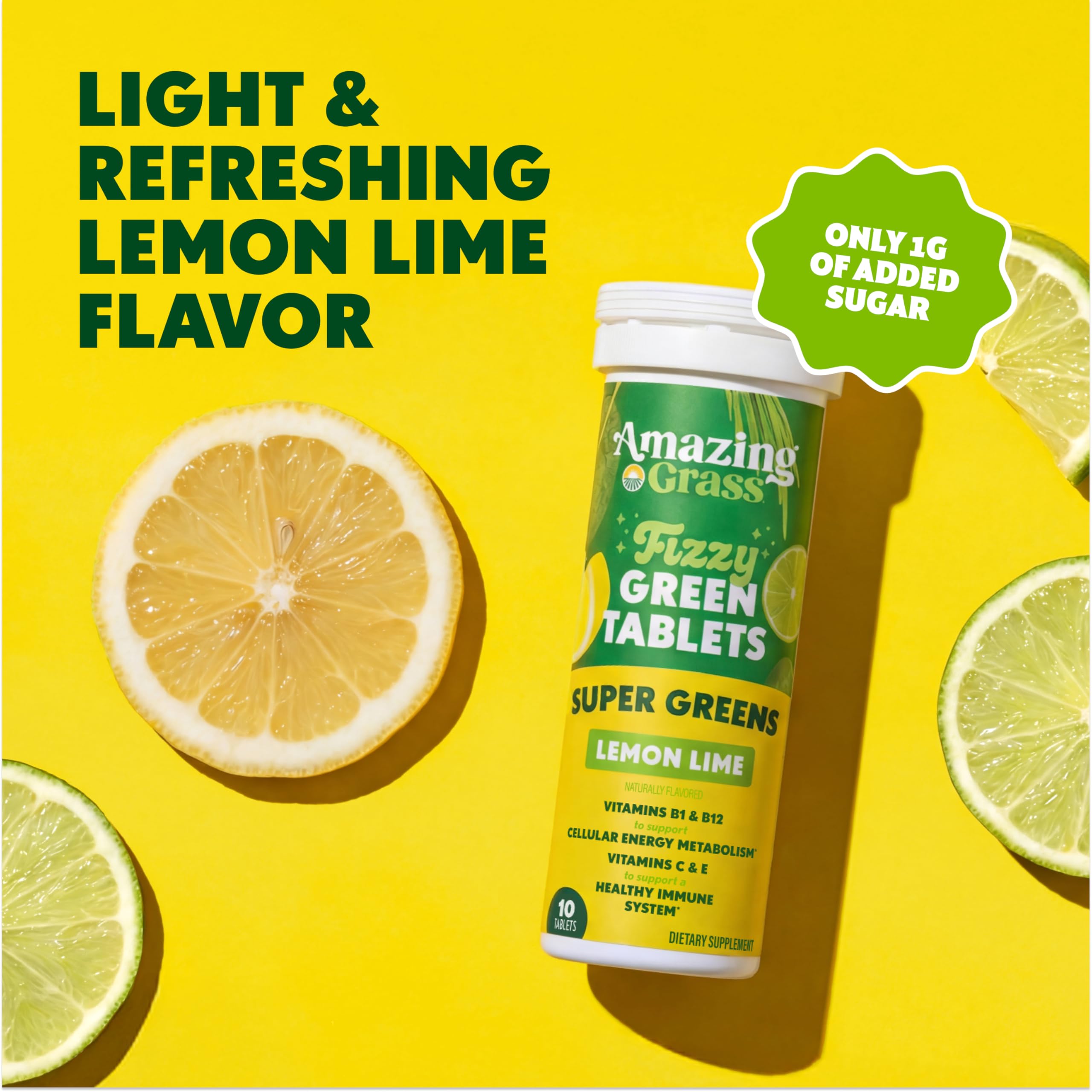 Fizzy green tea for hydration