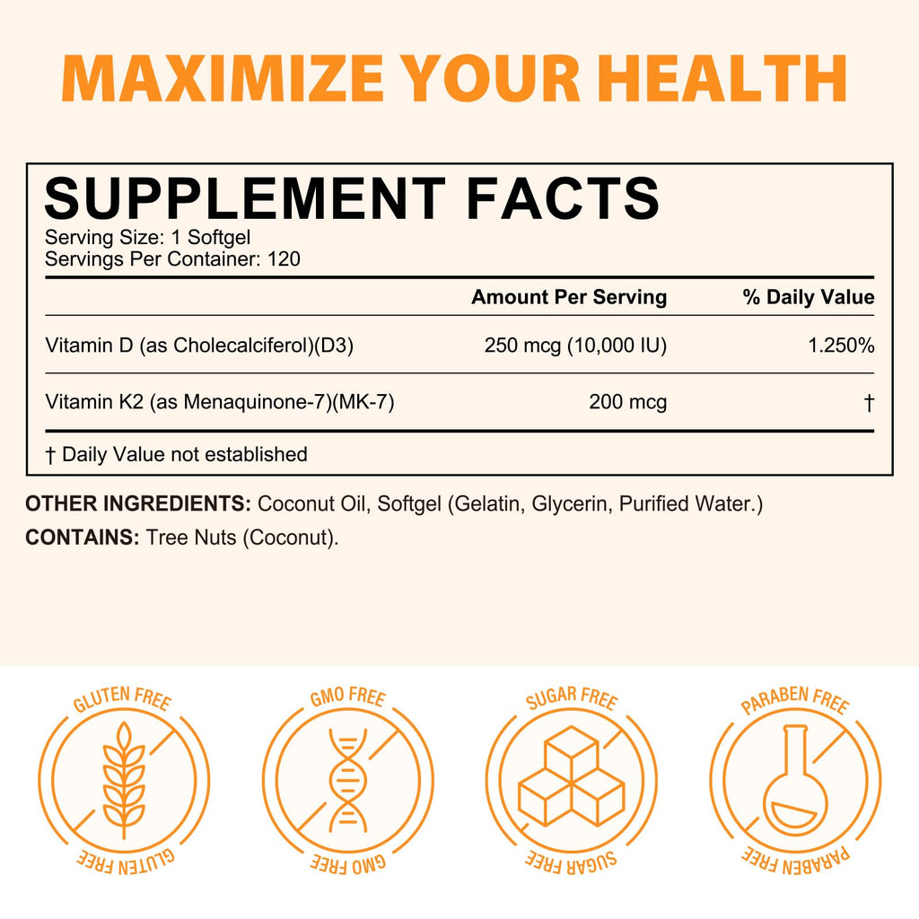 flasture vitamin D3 K2 for heart support