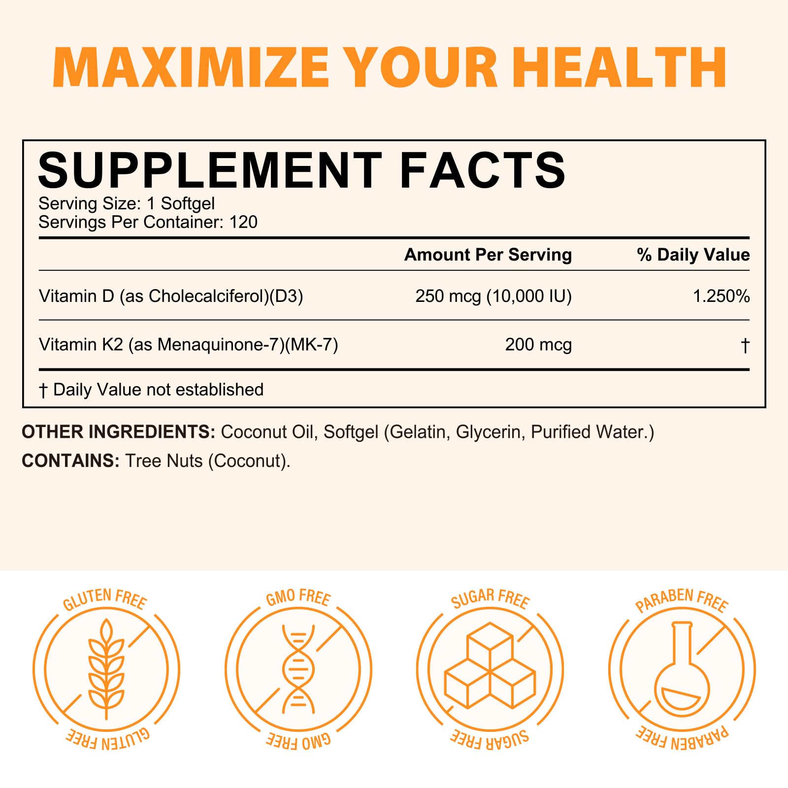 flasture vitamin D3 K2 for heart support