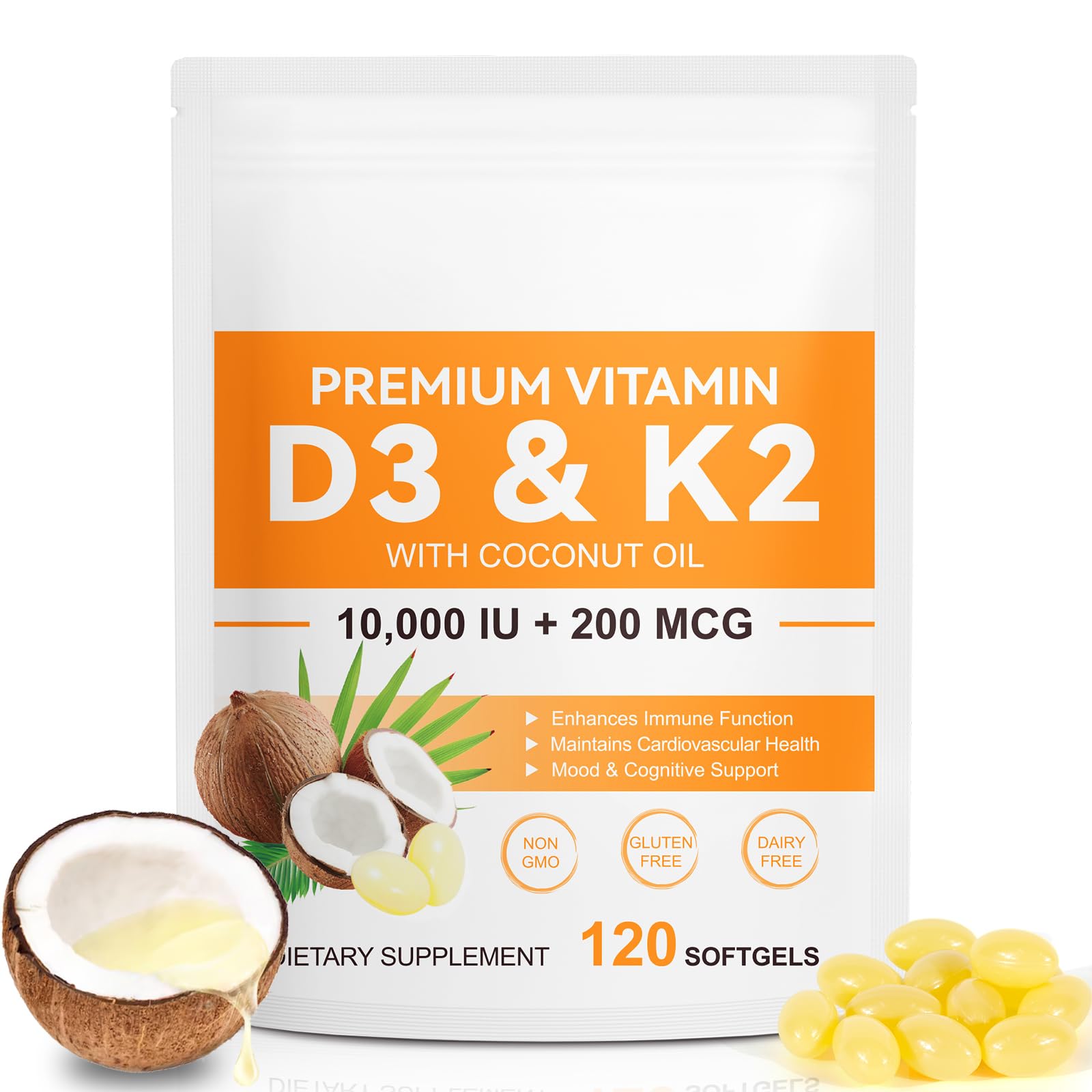 flasture vitamin D3 softgels for immunity
