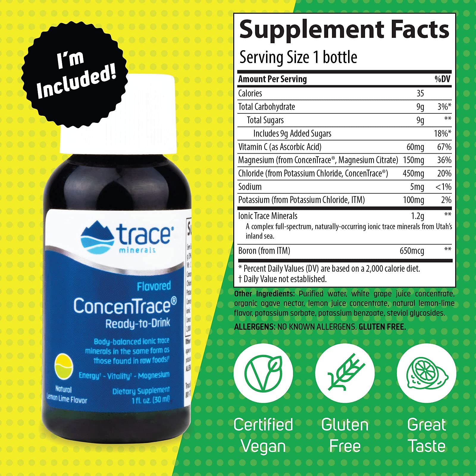 flavored trace mineral drops for convenience