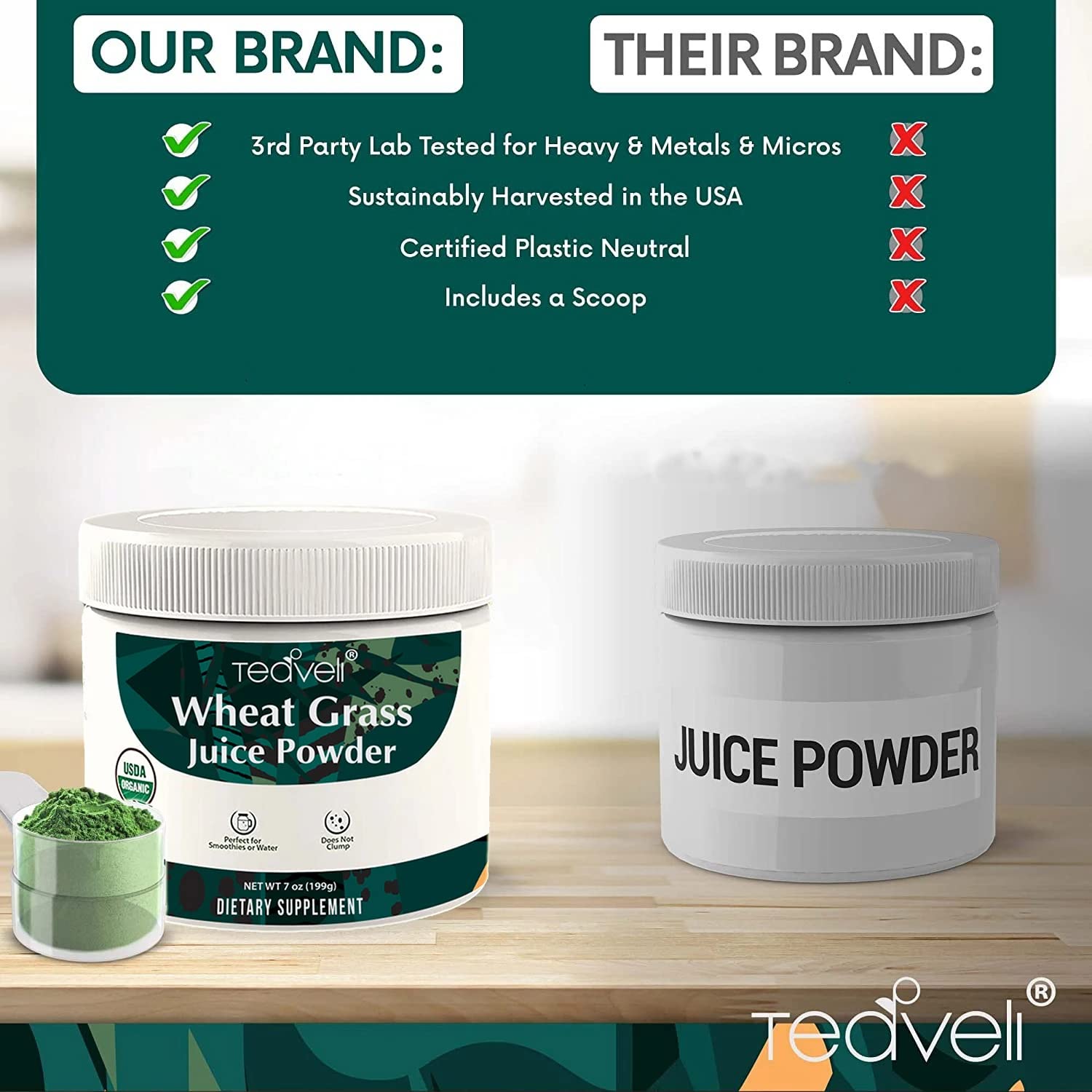 flavorful chlorophyll juice powder option