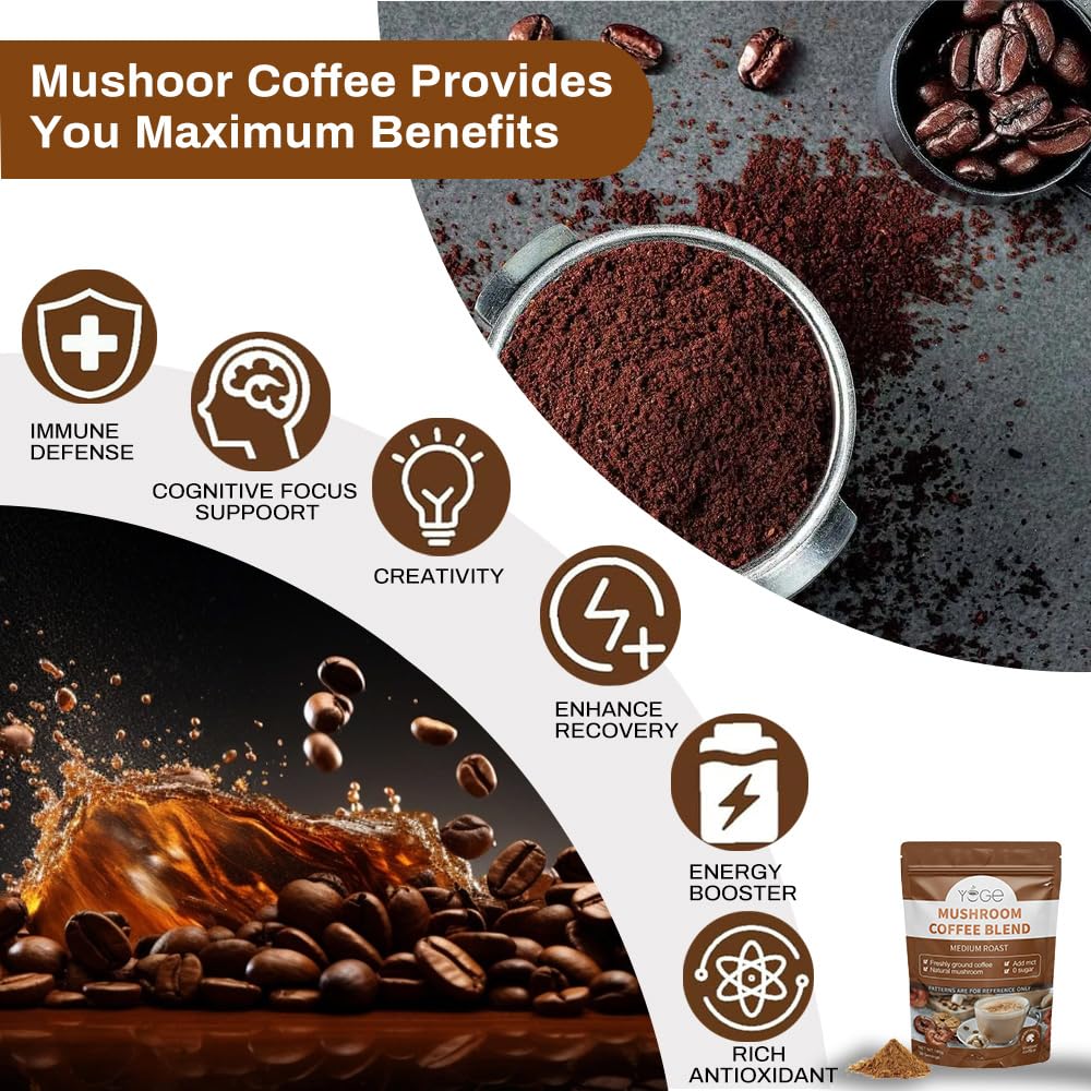 flavorful instant mushroom coffee