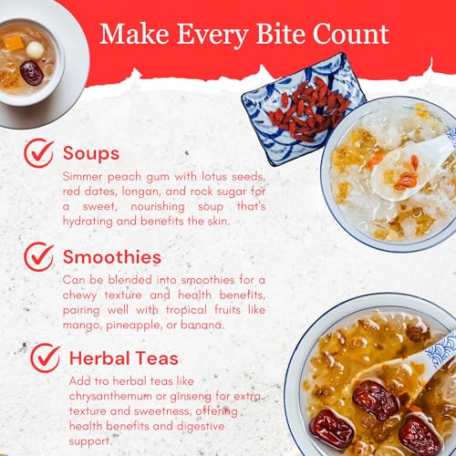 flavorful peach gum tea infusion