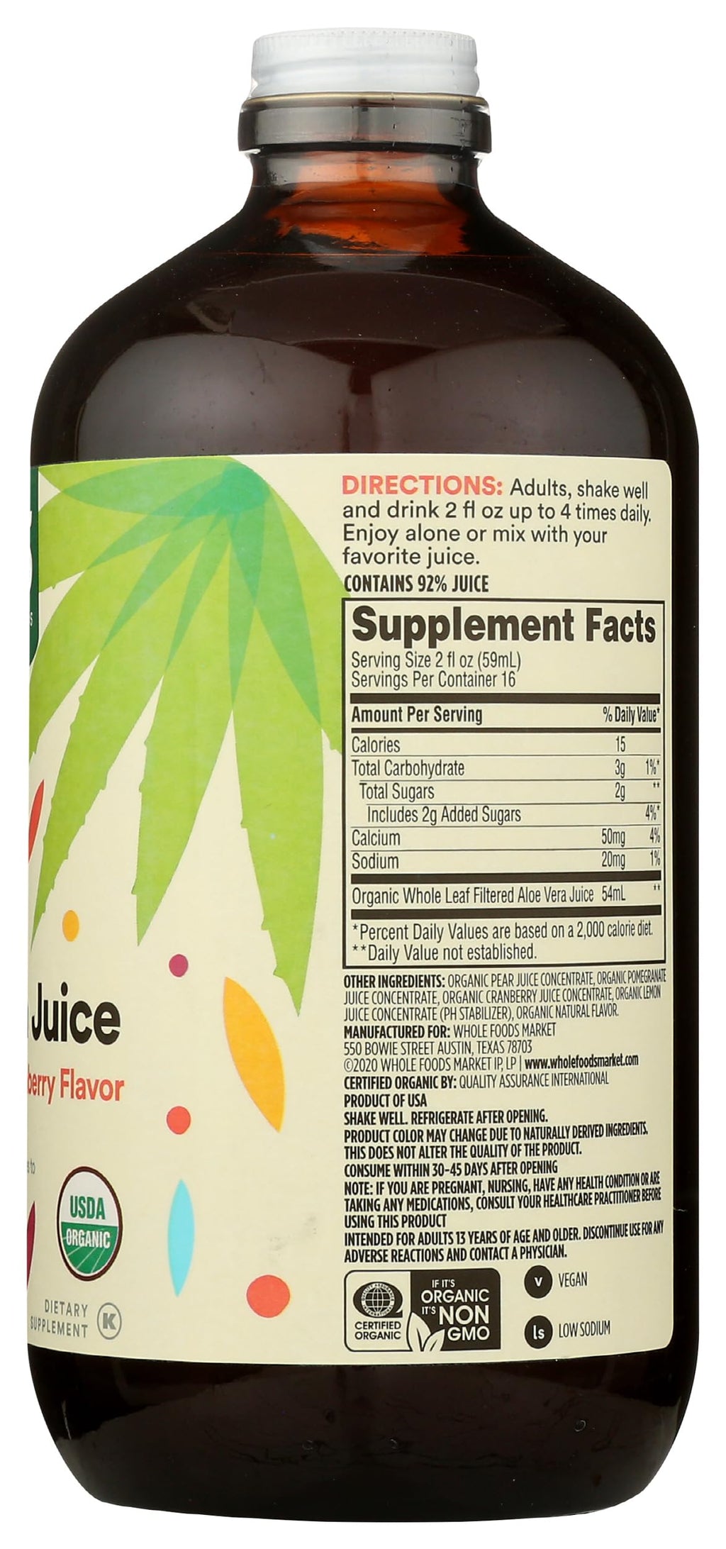 flavoured aloe vera juice option