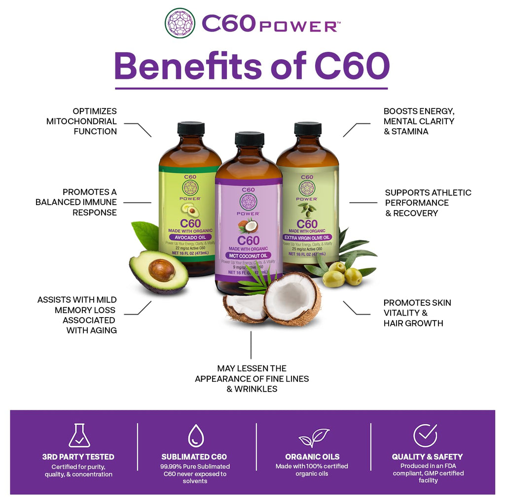 flavoured C60 MCT oil for energy