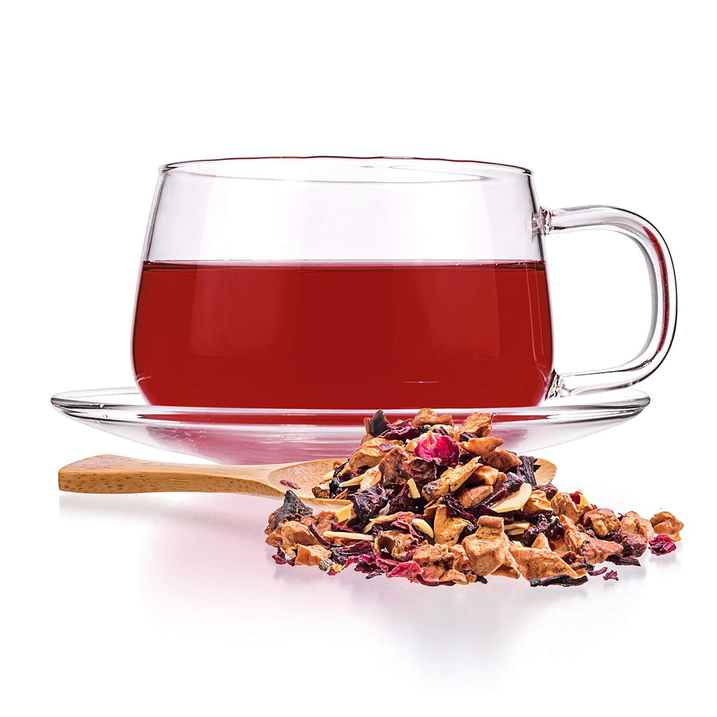 Flavoured chamomile tea with cherries