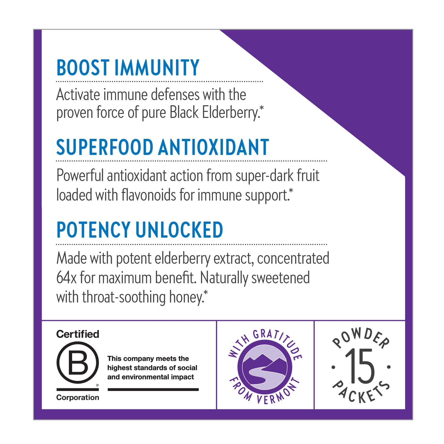 flavoured elderberry honey health sticks