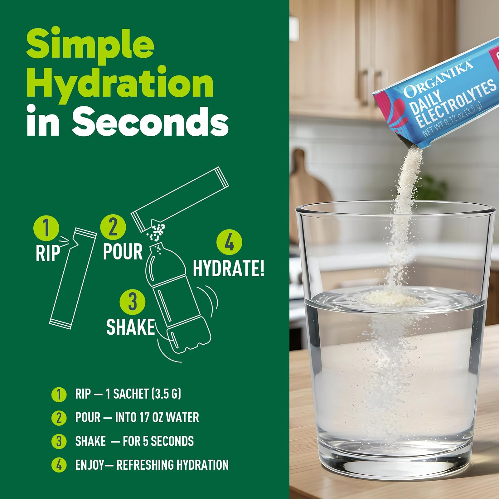 flavoured electrolyte powder for refreshing drinks