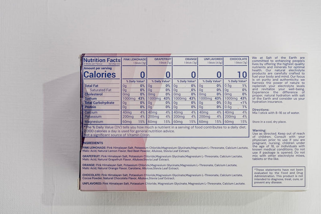 flavoured electrolyte sticks for better taste