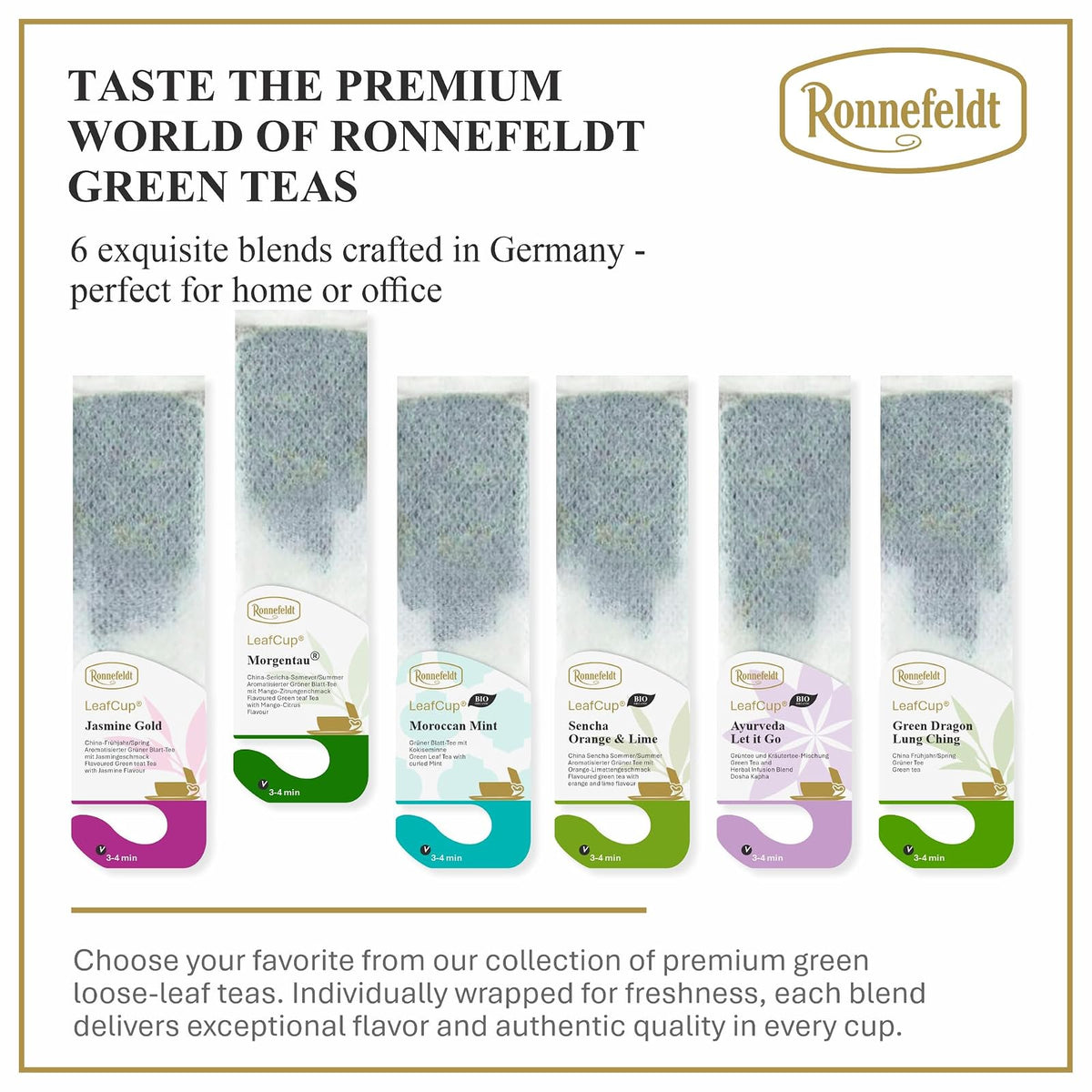 Flavoured green tea for afternoon delight