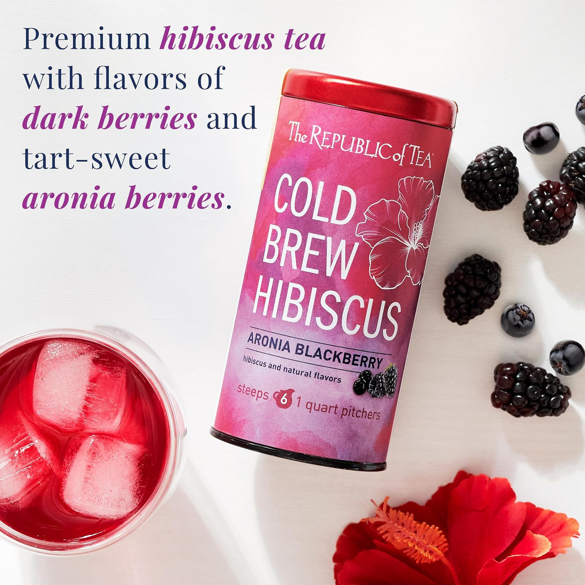 flavoured hibiscus tea for summer
