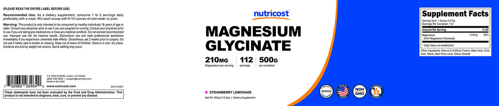 flavoured magnesium glycinate for tasty nutrition