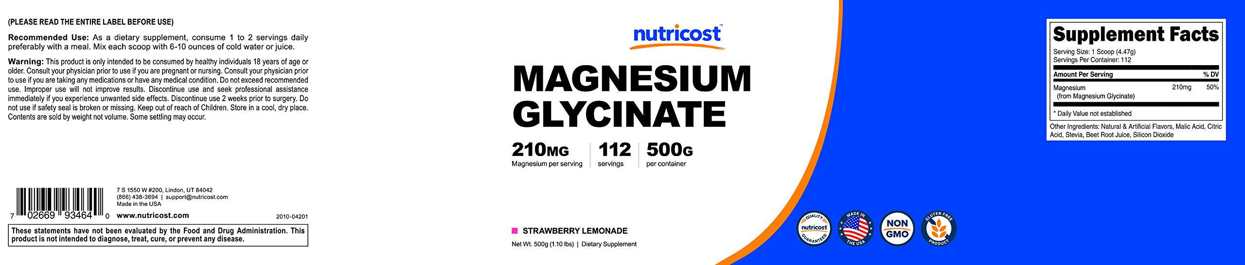 flavoured magnesium glycinate for tasty nutrition