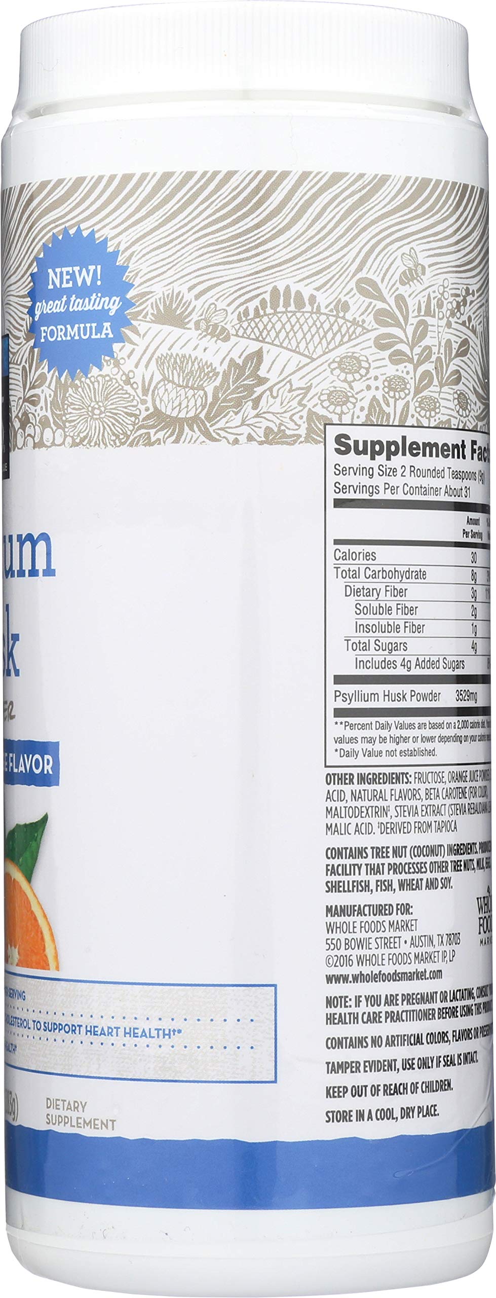 flavoured psyllium fiber supplement option