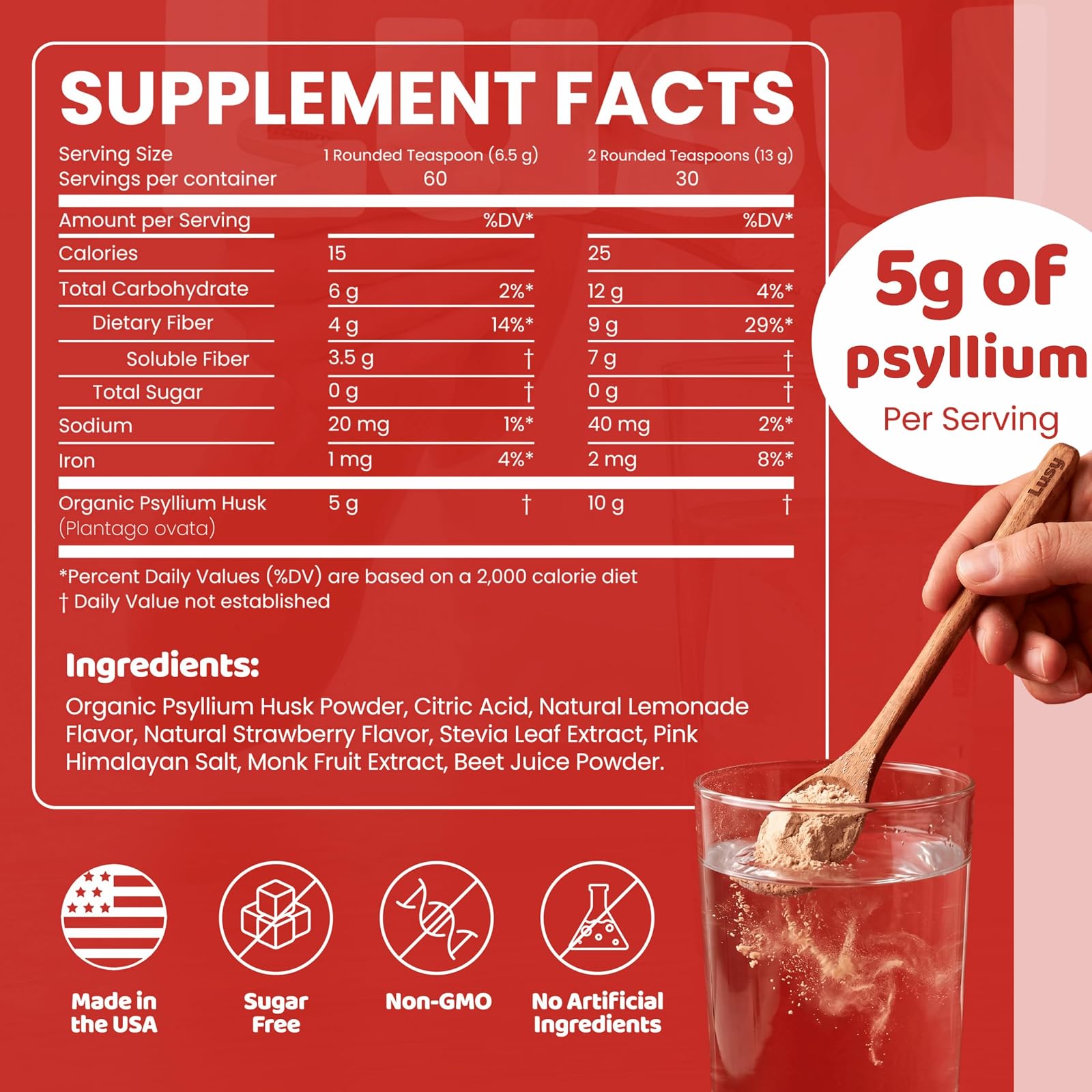 flavoured psyllium husk powder