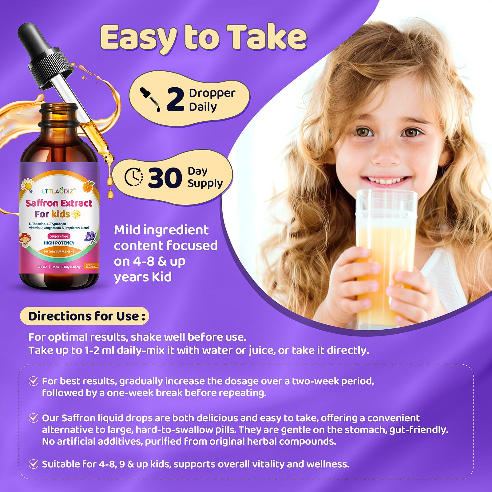 flavoured saffron drops for kids