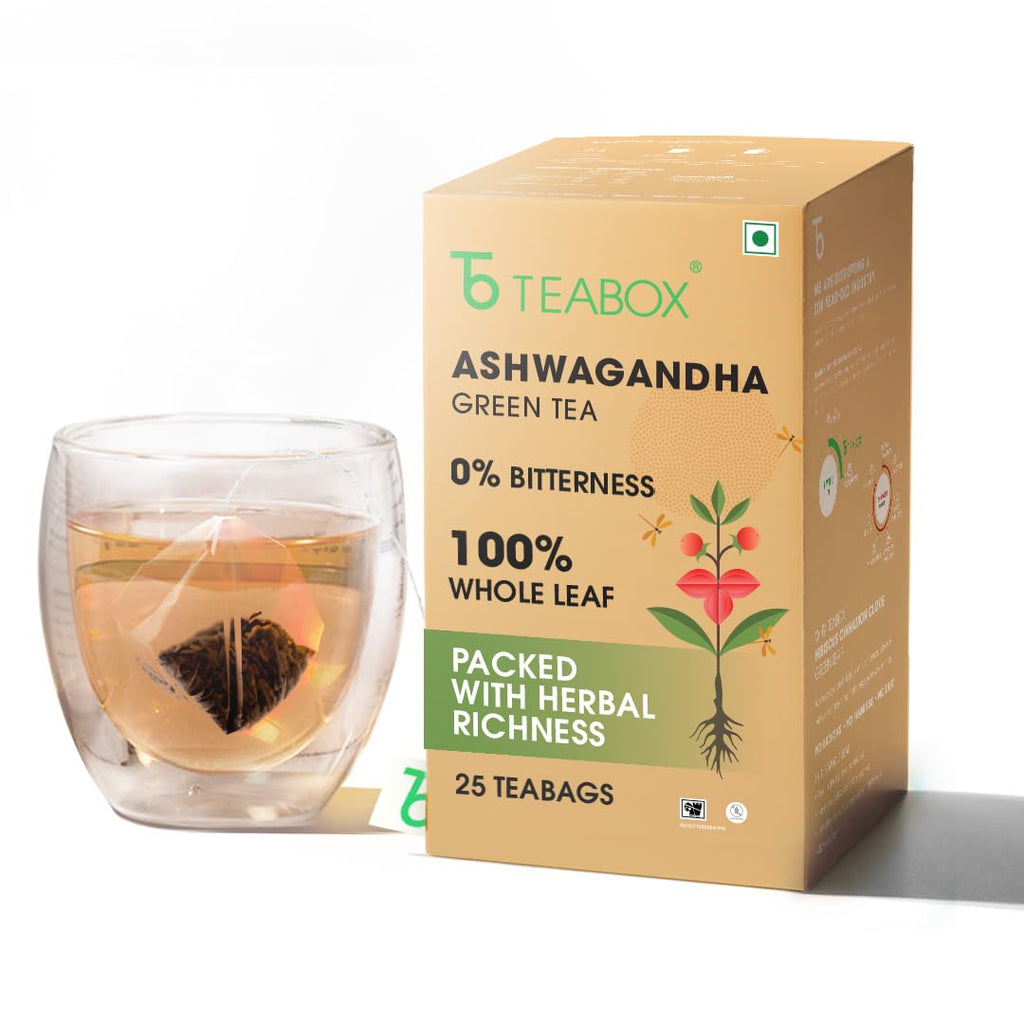 flavourful ashwagandha green tea infusion