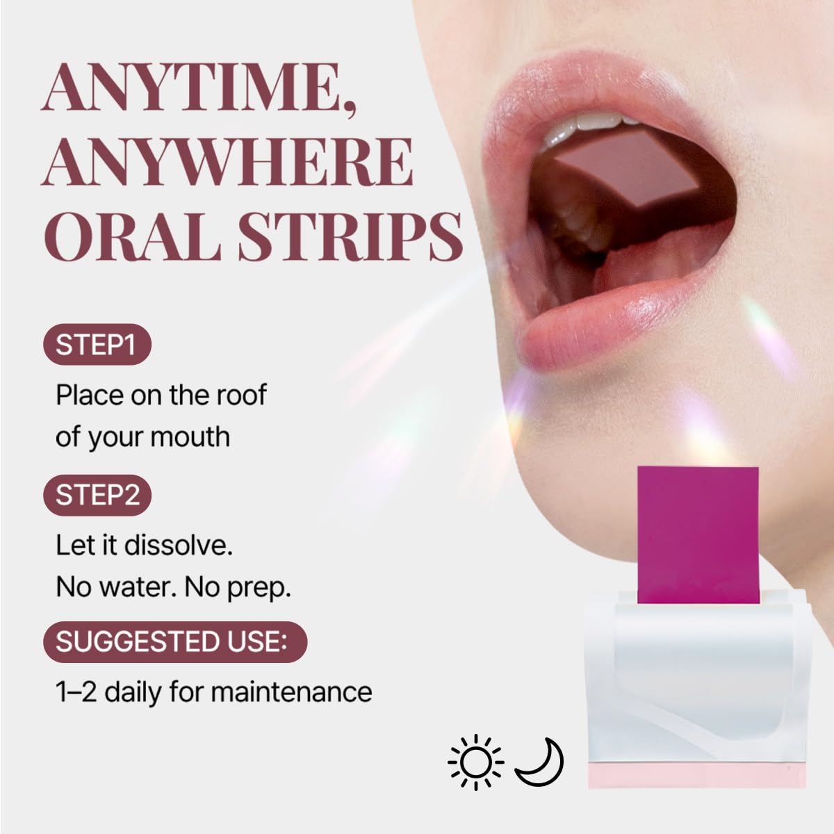 flavourful biotin strips for energy
