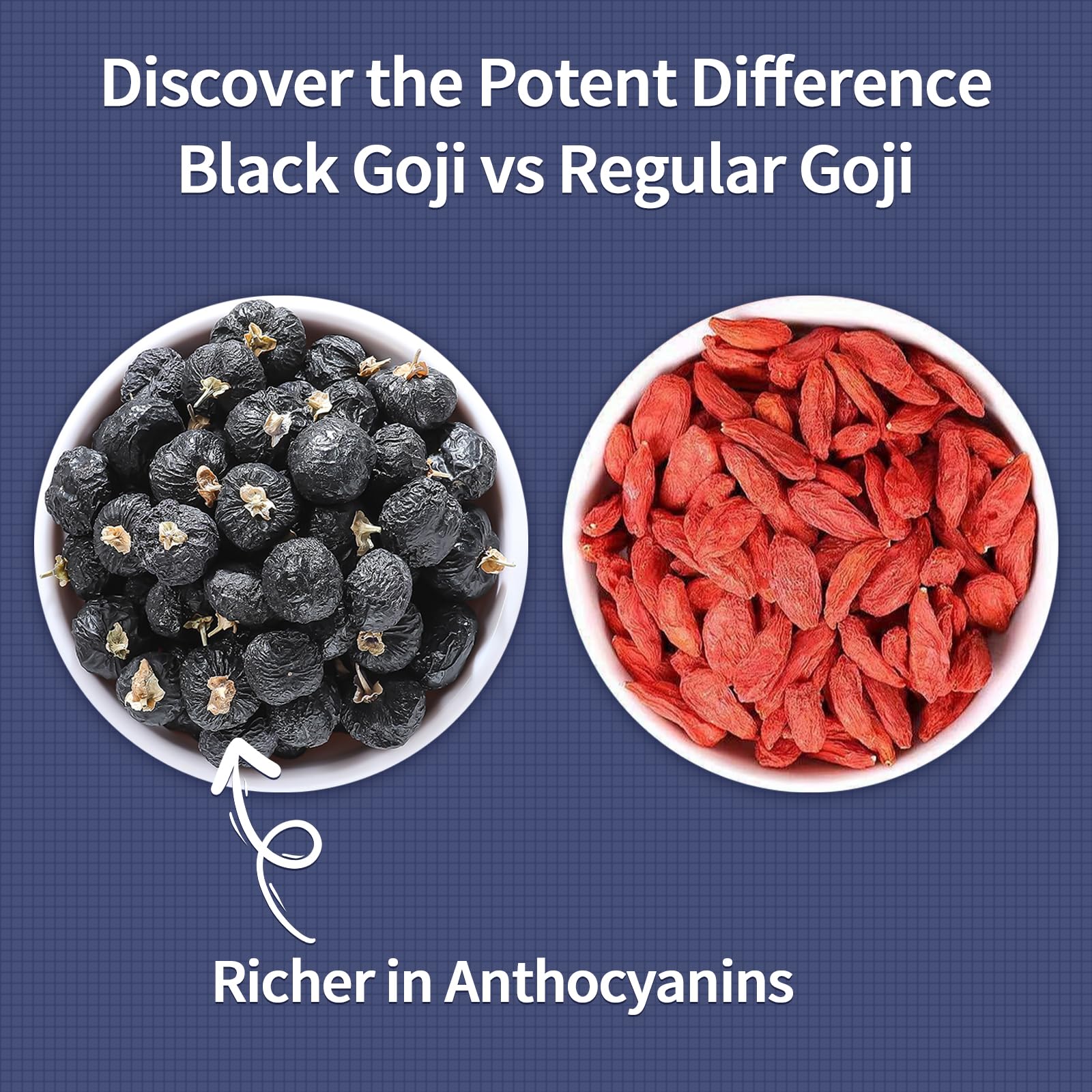 flavourful black goji berries infusion