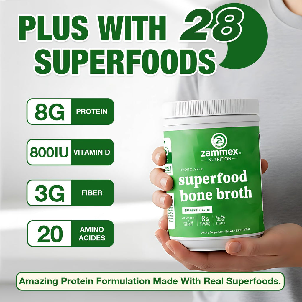 flavourful bone broth protein shake