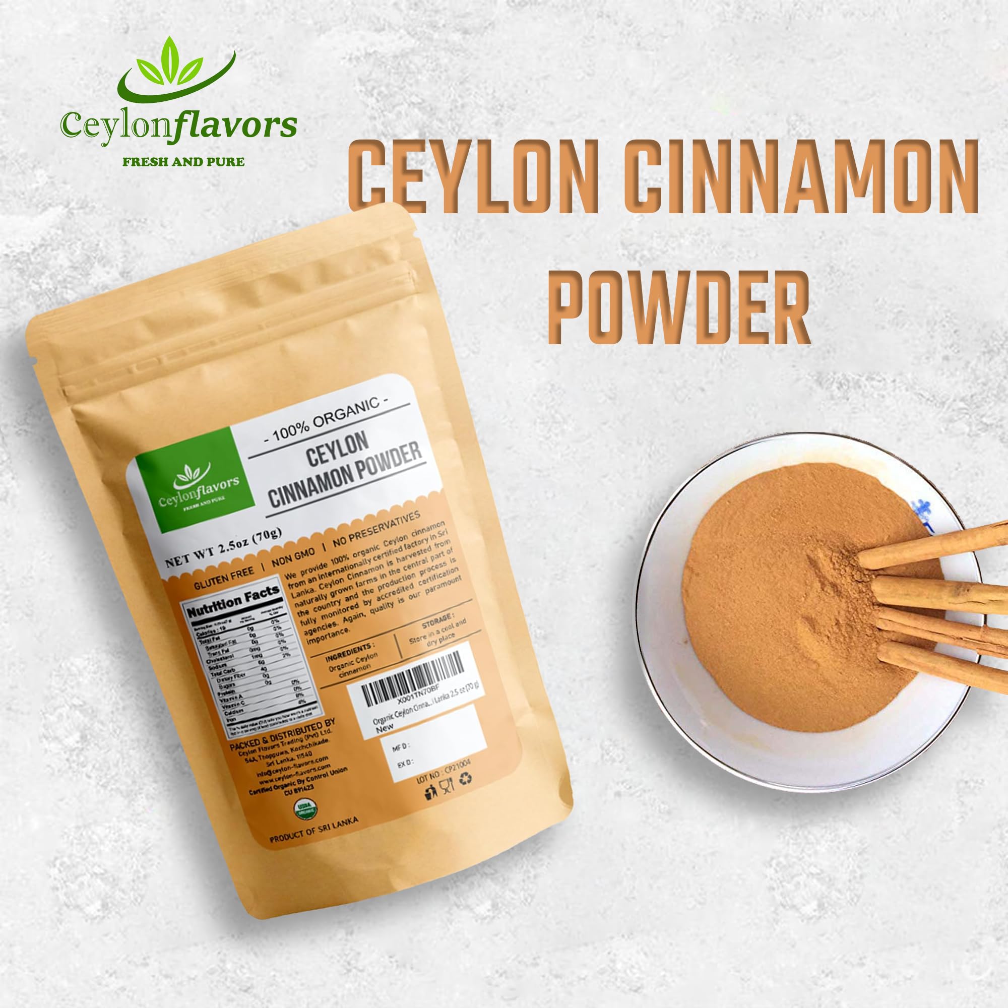 flavourful ceylon cinnamon for desserts