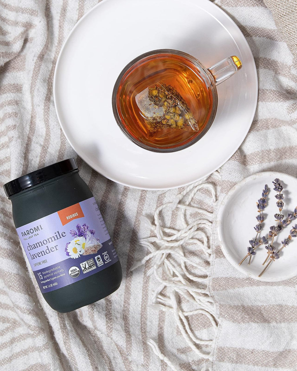 flavourful chamomile and lavender infusion