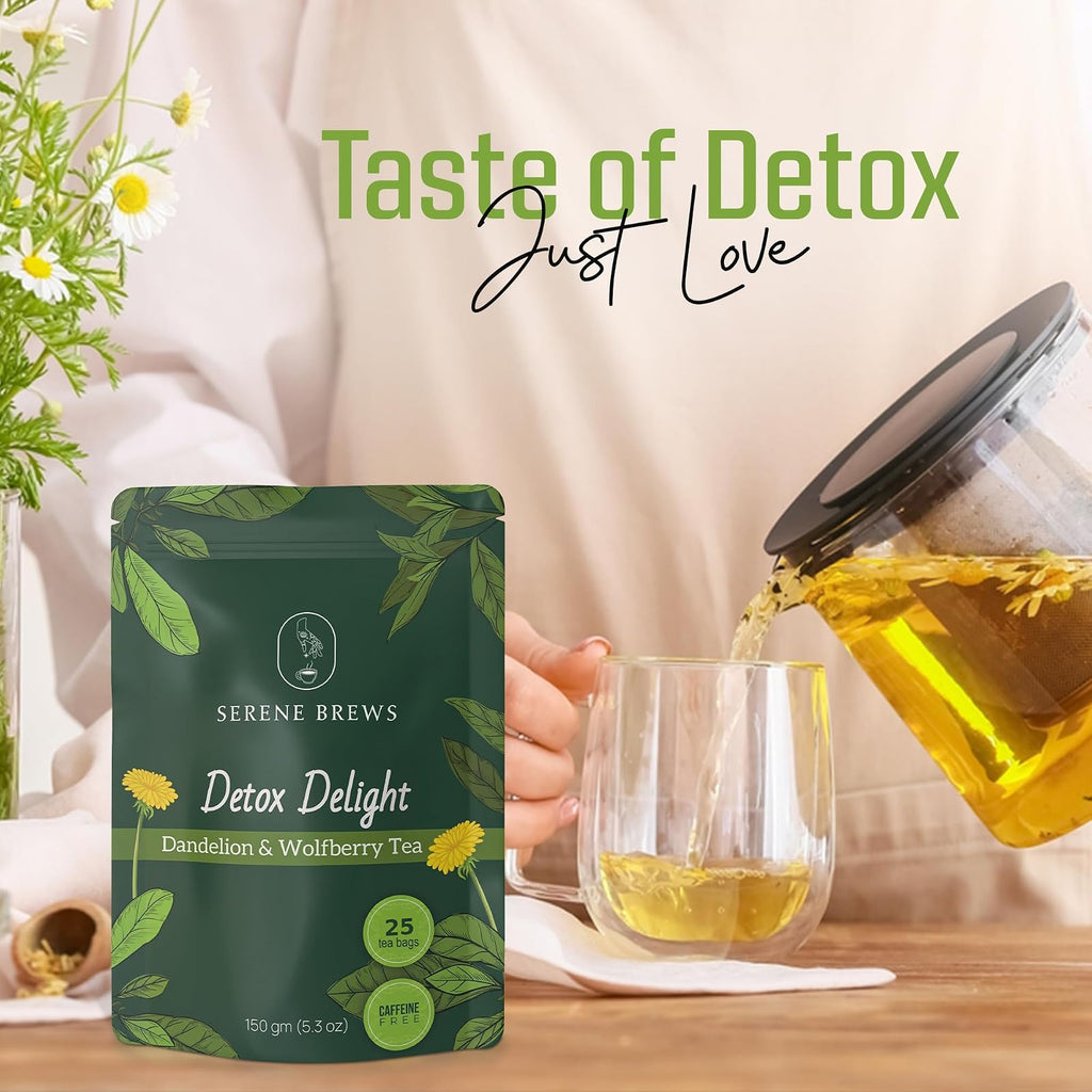 flavourful dandelion and wolfberry infusion