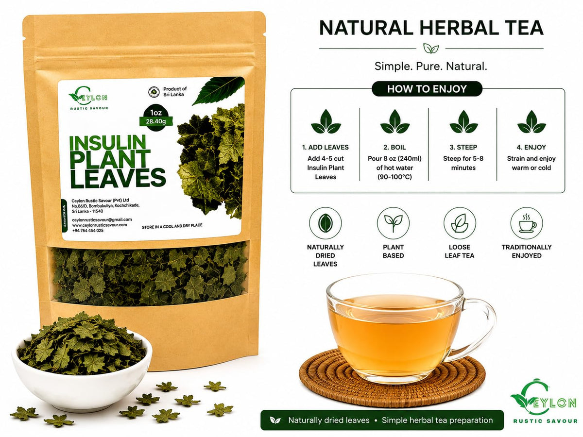 flavourful dried insulin plant leaves