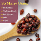 flavourful dried rose hips infusion