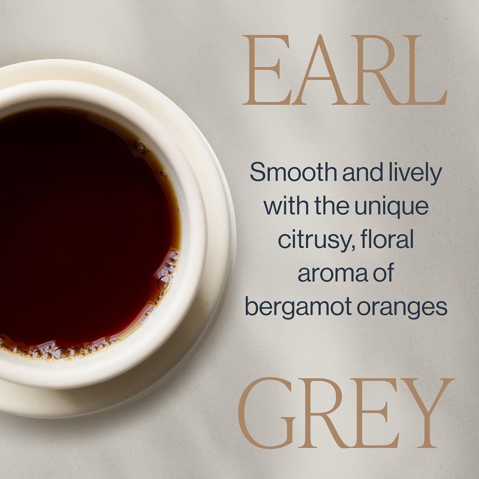 flavourful Earl Grey tea
