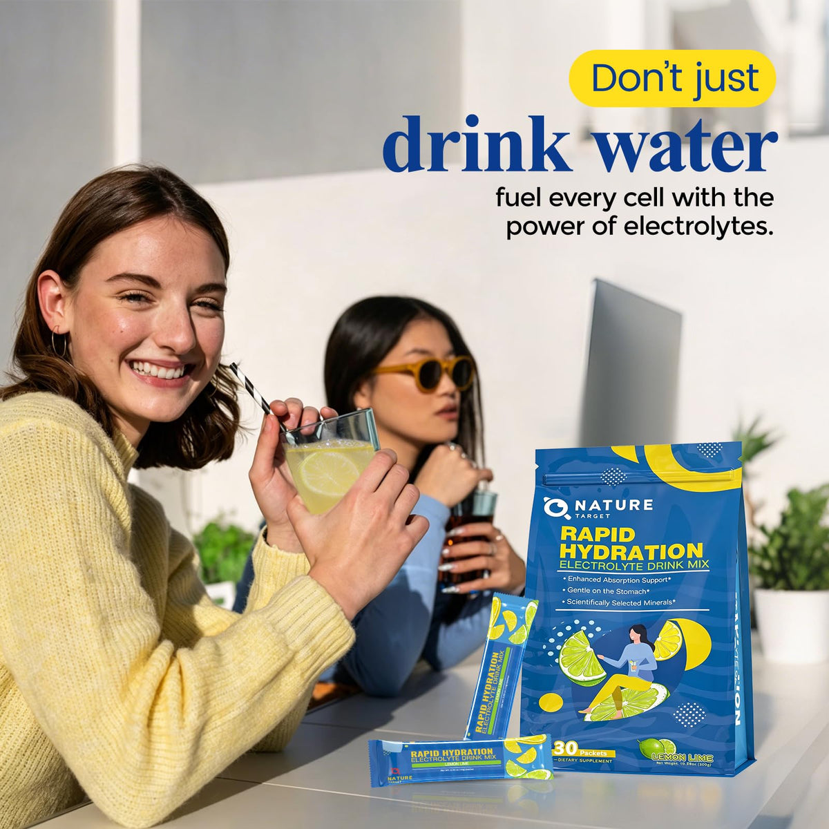 flavourful electrolytes powder for refreshing drinks