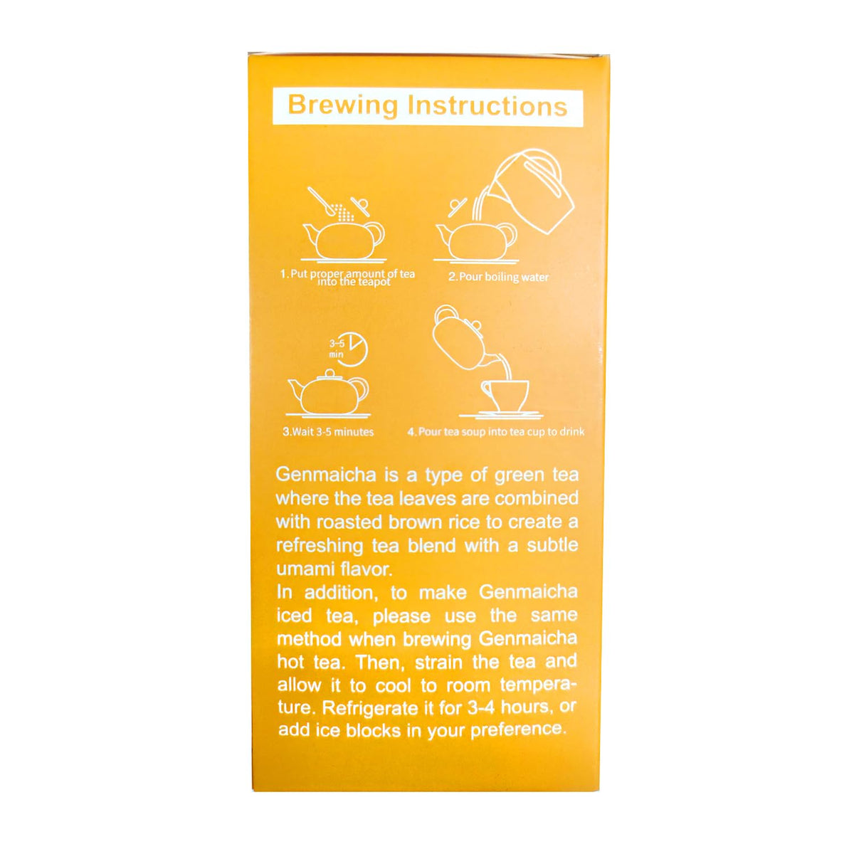 flavourful Genmaicha green tea