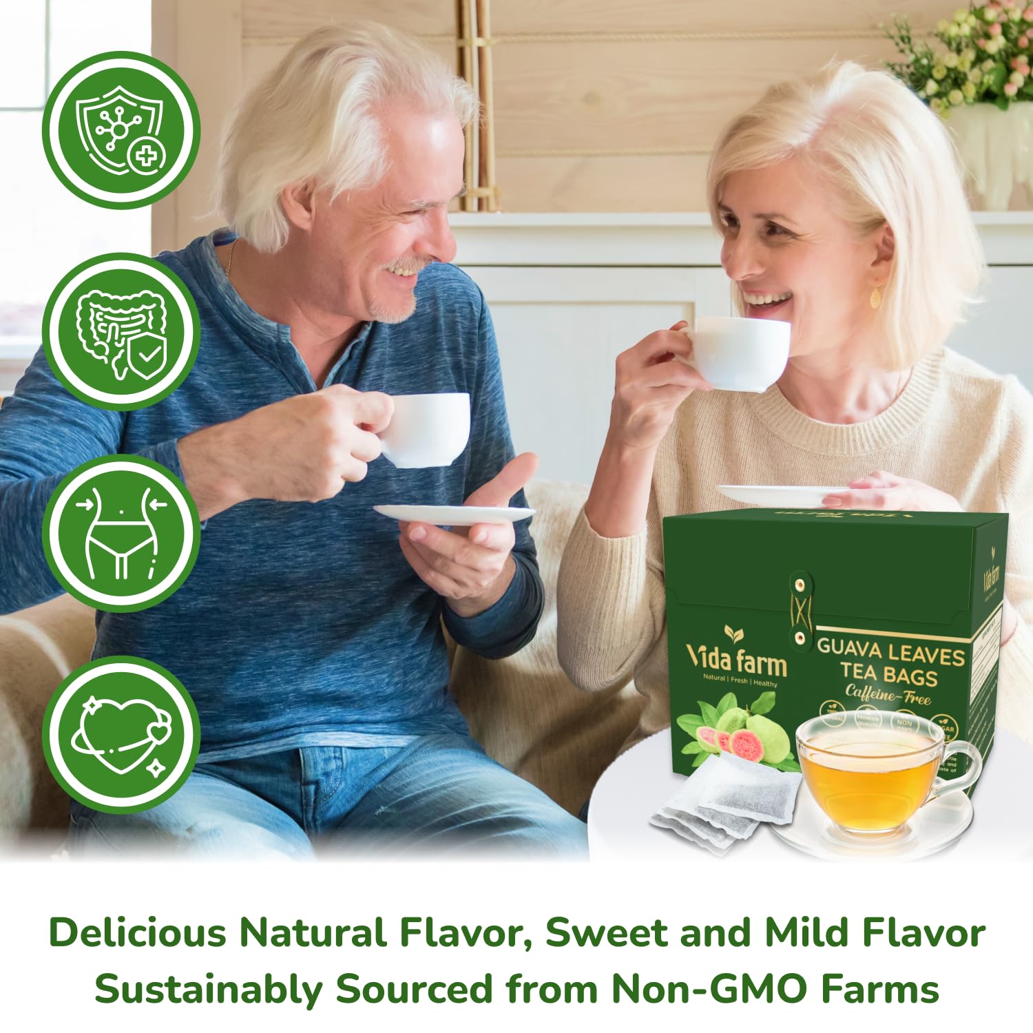 flavourful guava leaf tea bags