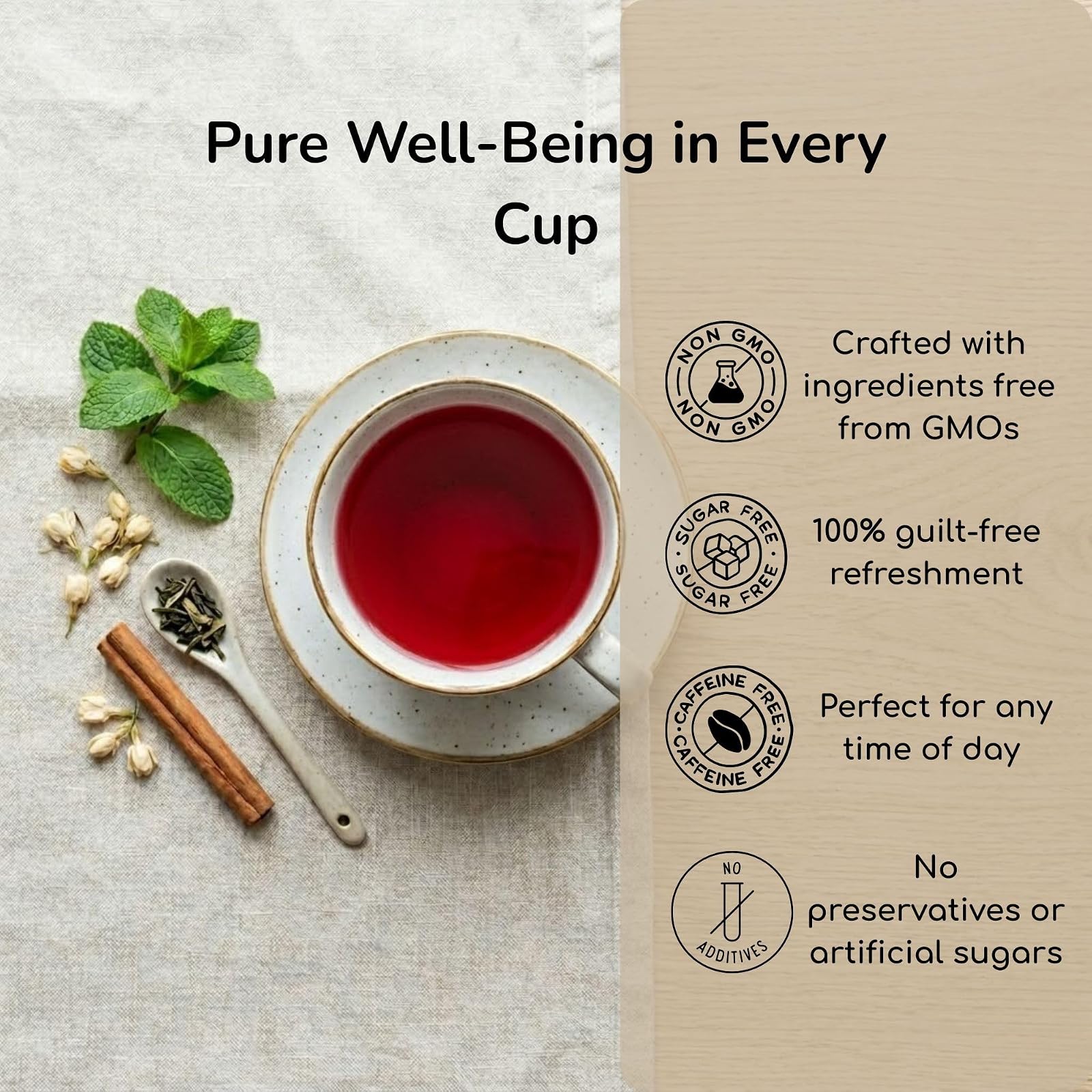 flavourful herbal infusion for energy