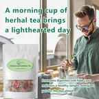 Flavourful herbal tea bags for everyday use