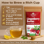 flavourful herbal tea with berries