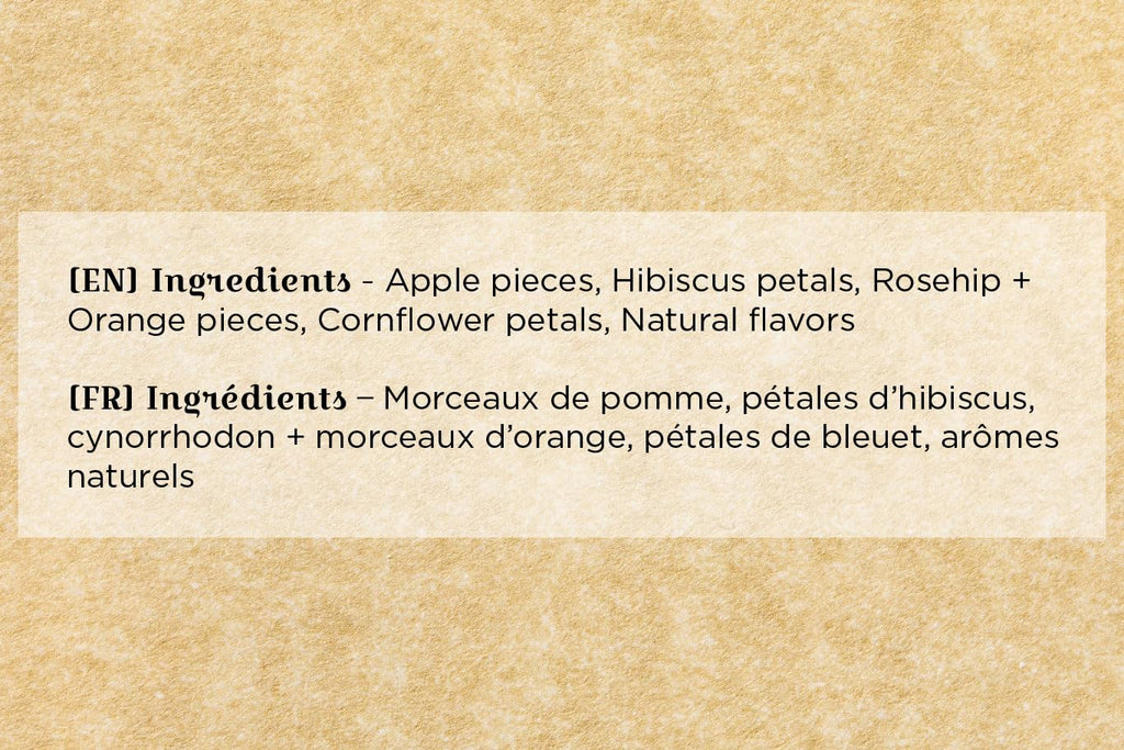 flavourful herbal tea with fruits
