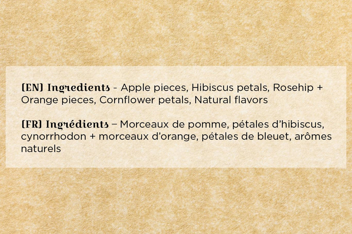 flavourful herbal tea with fruits