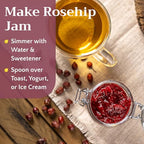 Flavourful herbal tea with rose hips