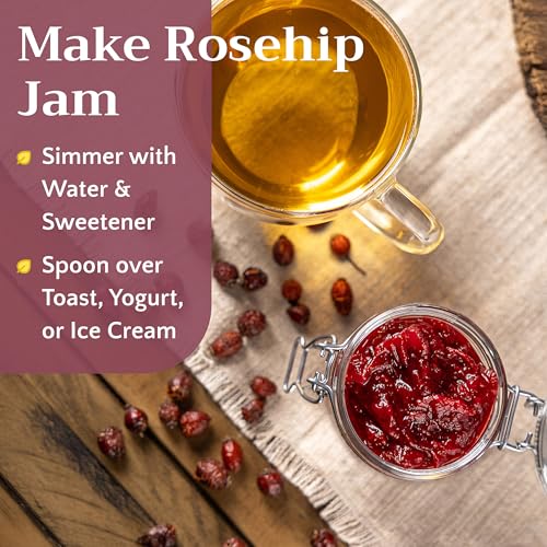 Flavourful herbal tea with rose hips