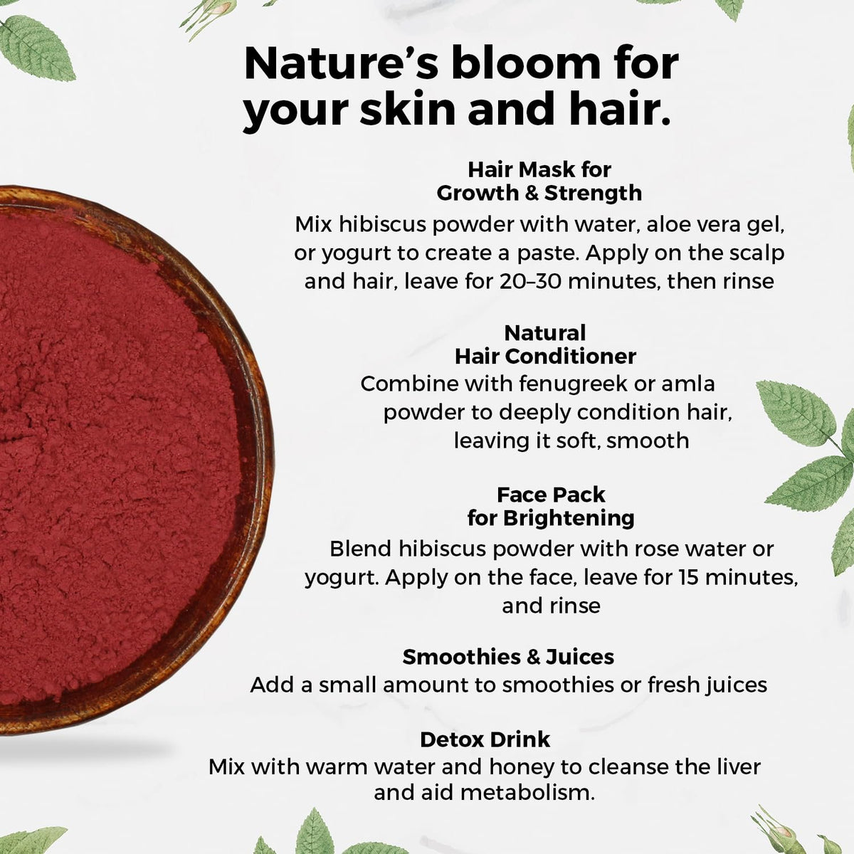 flavourful hibiscus petals for chamomile tea blend