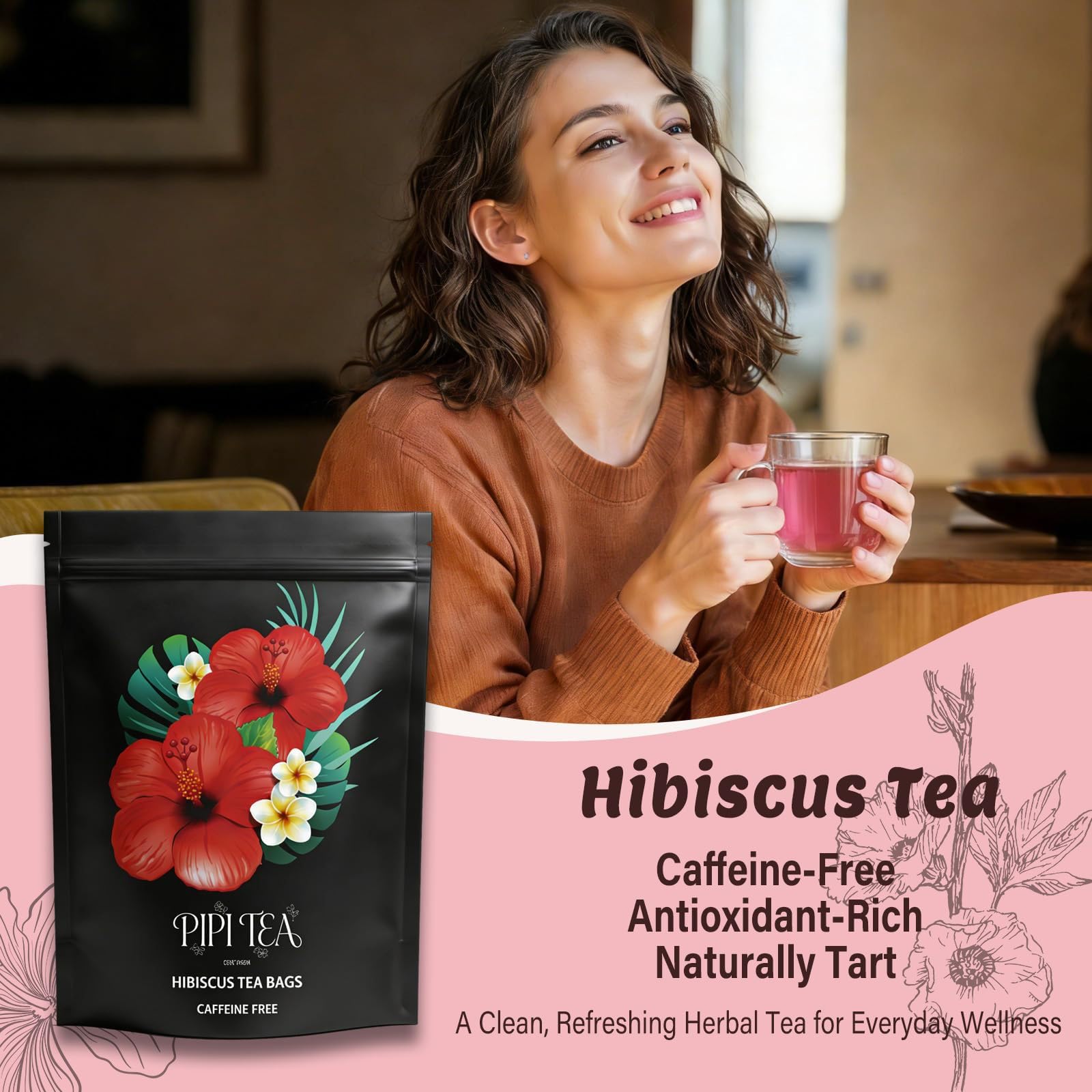 flavourful hibiscus tea bags