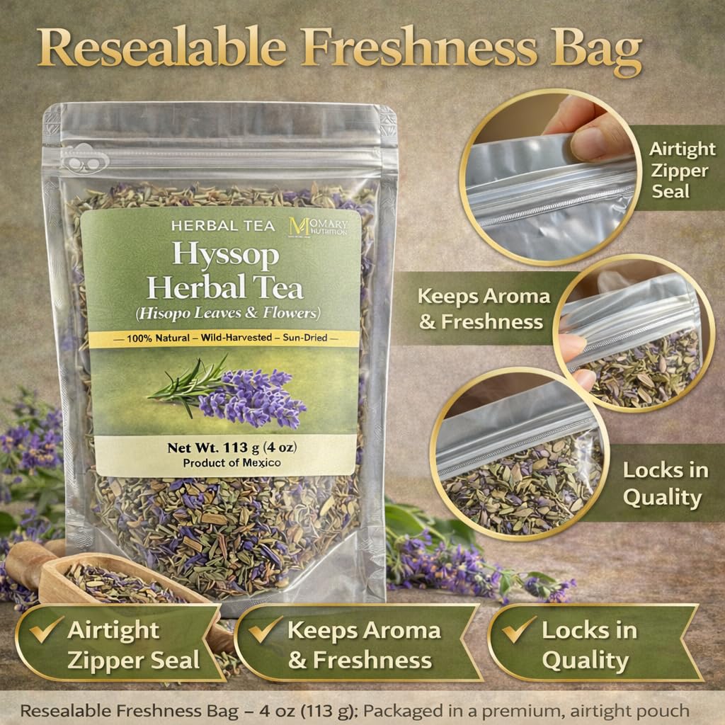 flavourful hyssop herbal infusion