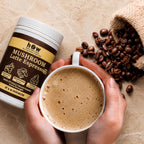 flavourful instant coffee with mushrooms