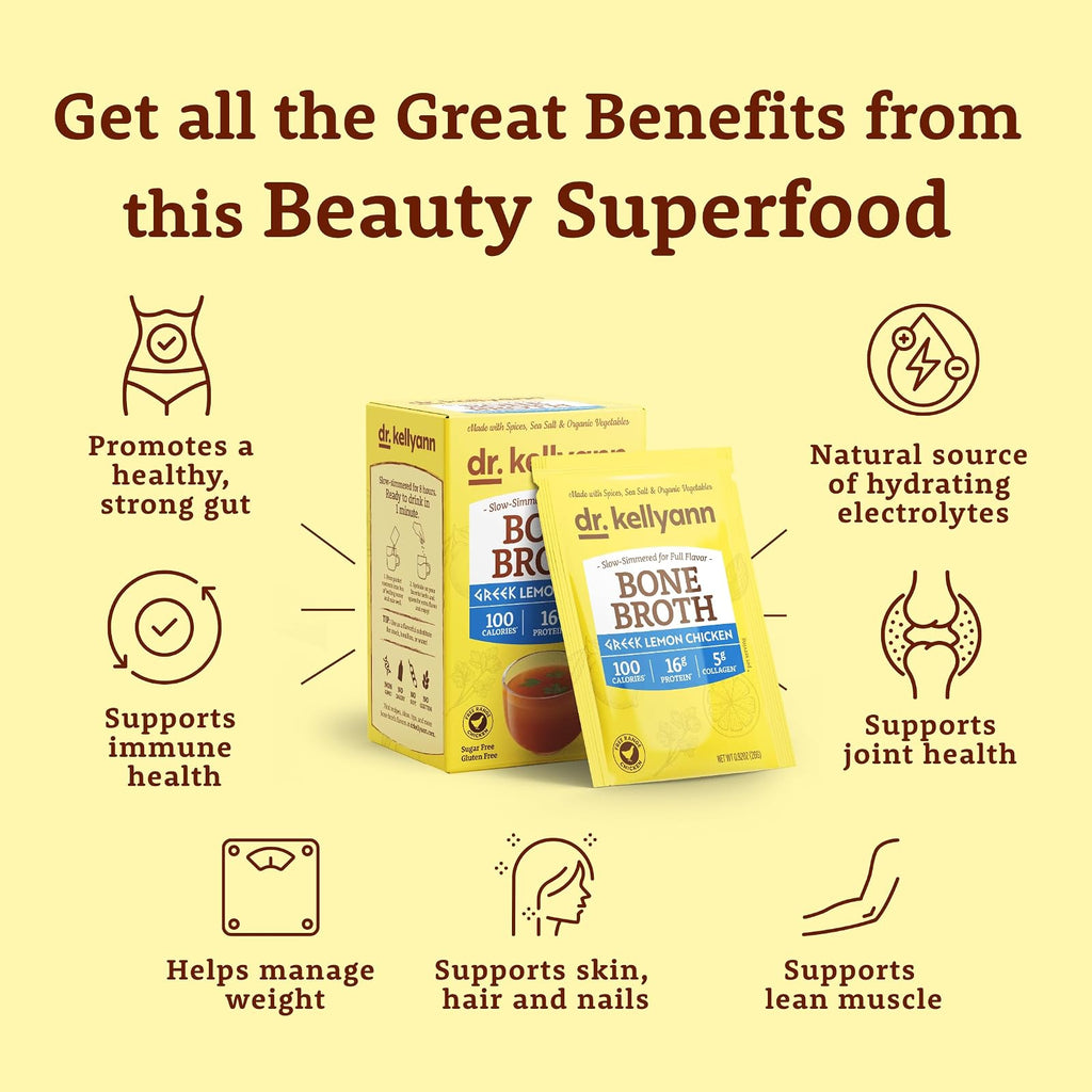 flavourful lemon bone broth mix