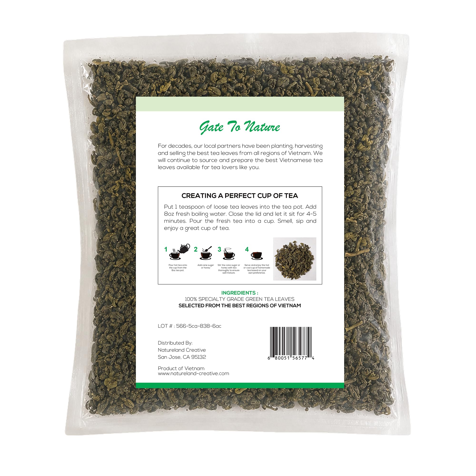 flavourful loose leaf green tea