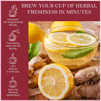 flavourful orange ginger herbal infusion